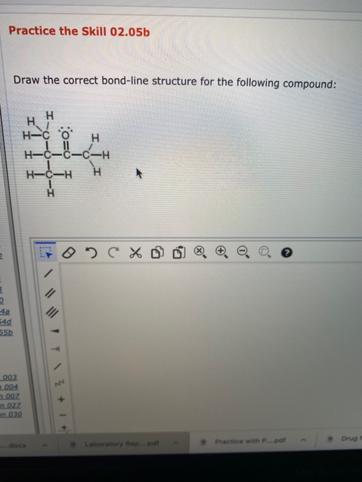 Solved practice the skill 02.05bdraw the correct bond-line | Chegg.com