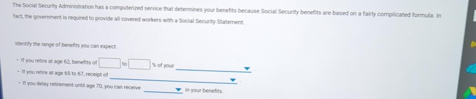 Solved The Social Security Administration has a computerized | Chegg.com