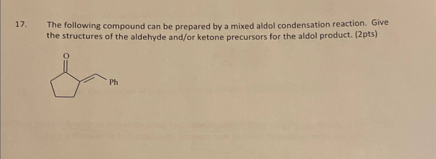 Solved The following compound can be prepared by a mixed | Chegg.com