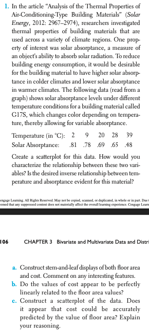 Solved a. ﻿Construct stem-and-leaf displays of both floor | Chegg.com