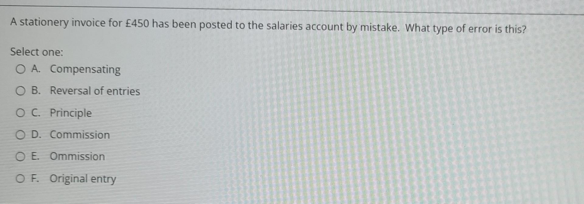Solved A stationery invoice for £450 has been posted to the | Chegg.com
