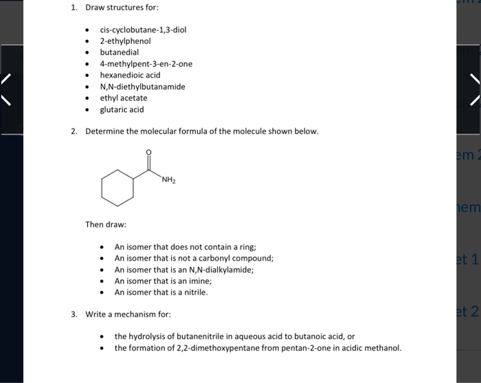 Solved Draw structures for 1. cis-cyclobutane-1,3-diol | Chegg.com