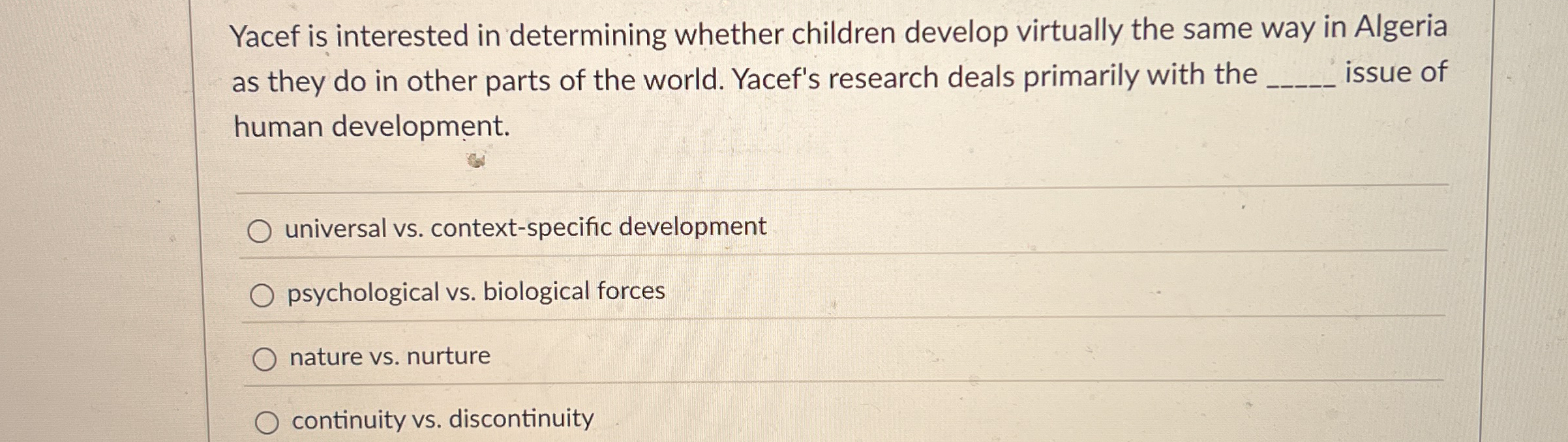 Yacef is interested in determining whether children | Chegg.com