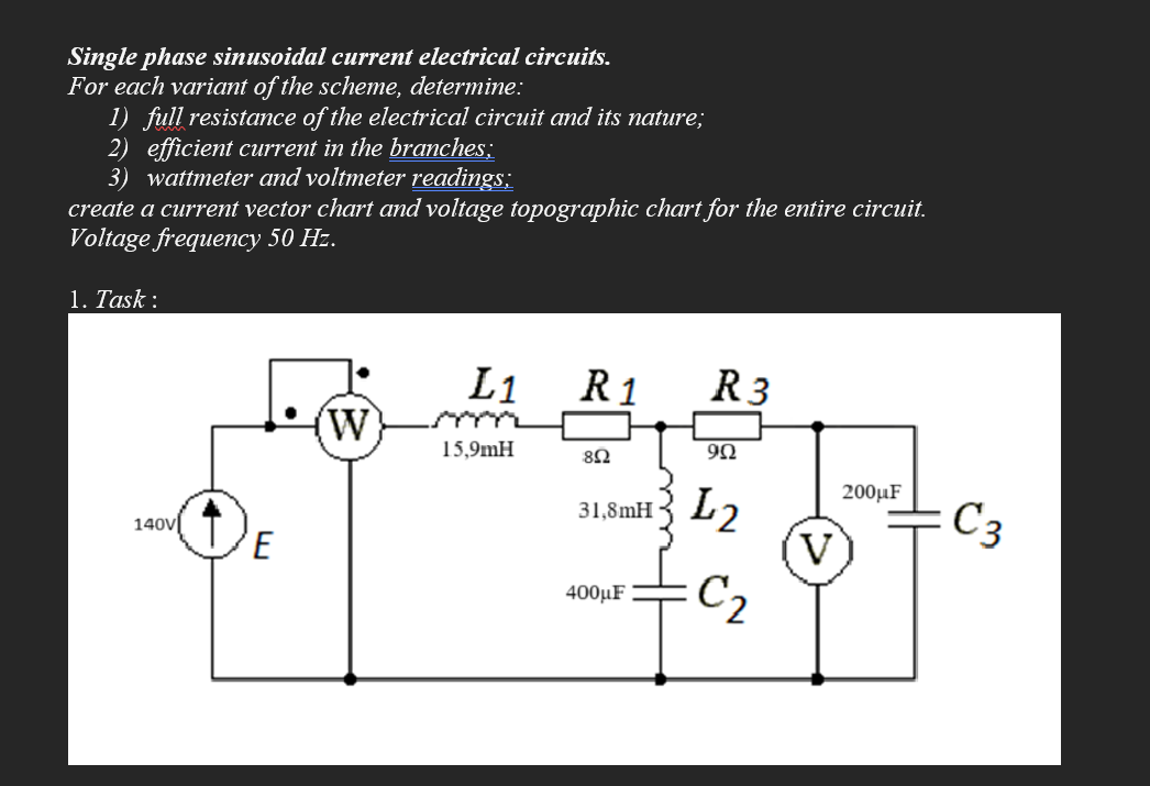 Solved Single phase sinusoidal current electrical | Chegg.com