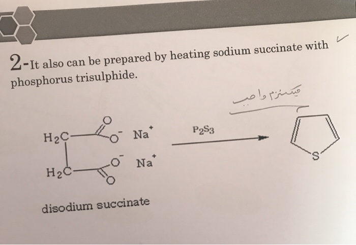 Solved 2-It also can be prepared by heating sodium succinate | Chegg.com
