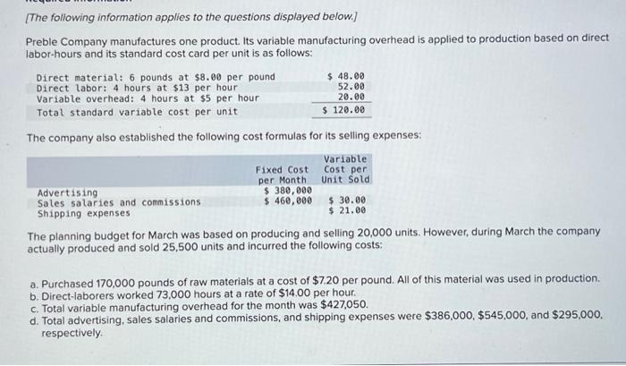 Solved 7. What is the direct labor efficiency variance for | Chegg.com