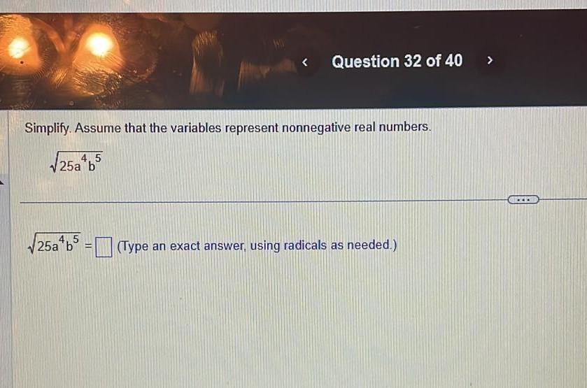 Solved Simplify. Assume that the variables represent | Chegg.com
