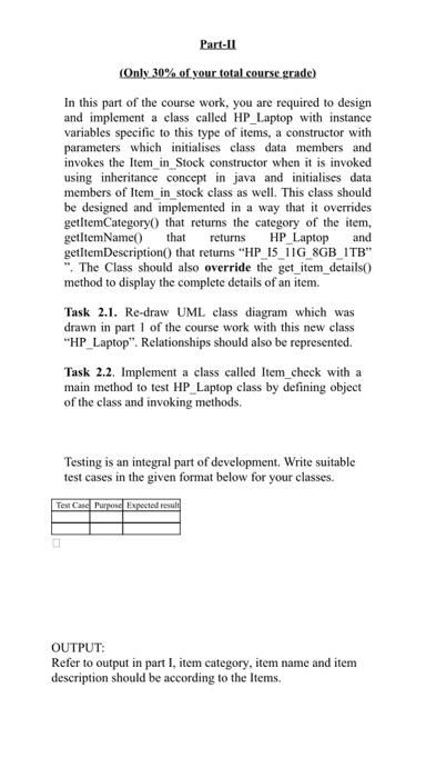 Solved In this part of the course work, you are required to | Chegg.com