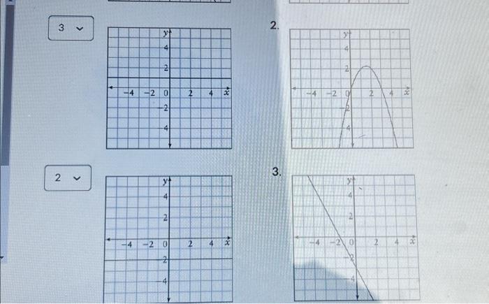 Solved Below are two columns of graphs. One column contains | Chegg.com