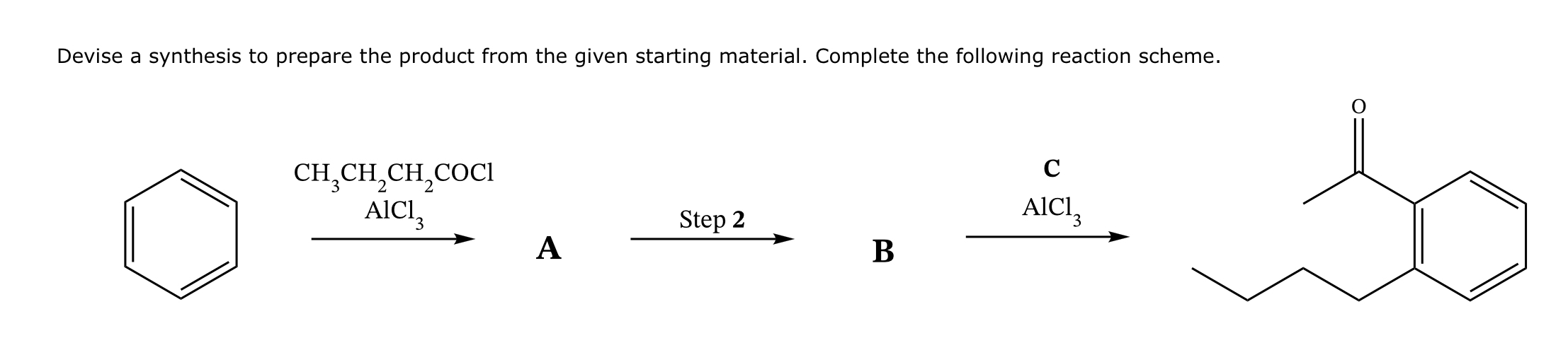 Solved Devise a synthesis to prepare the product from the | Chegg.com