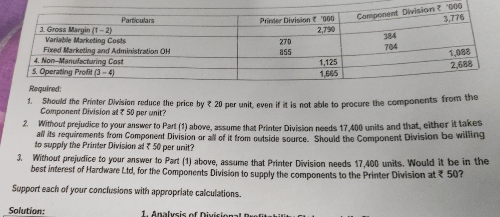 Solved M07 41. Transfer related decision-making Hardware Ltd | Chegg.com