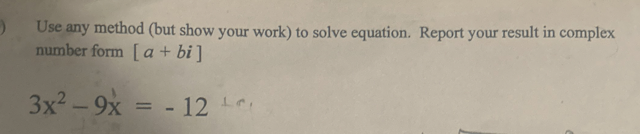 Solved Use any method (but show your work) ﻿to solve | Chegg.com
