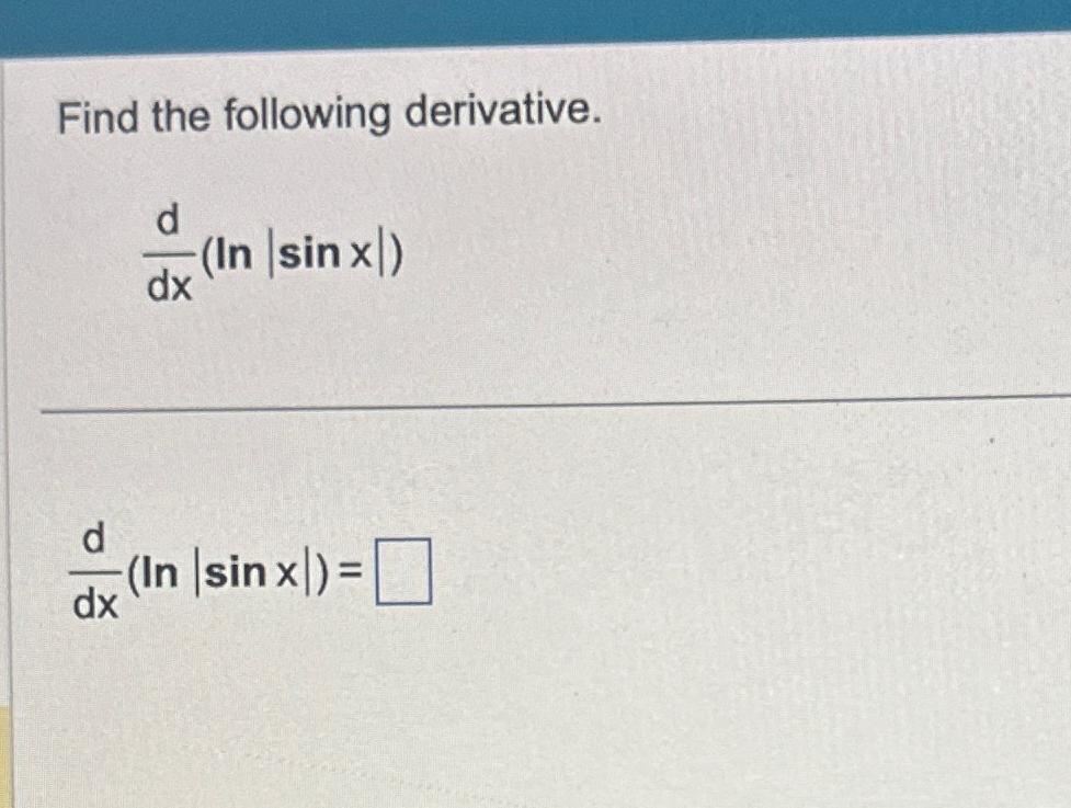 Solved Find the following | Chegg.com