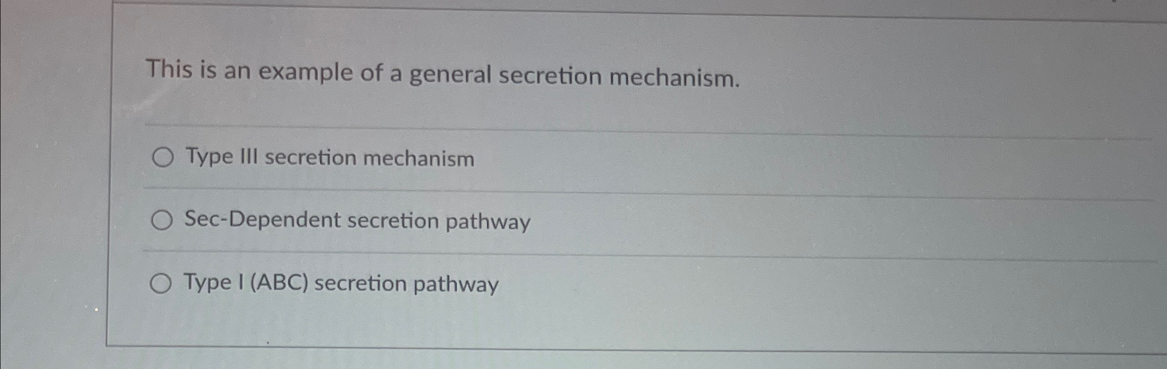 Solved This is an example of a general secretion | Chegg.com Solved This is an example of a general secretion | Chegg.com