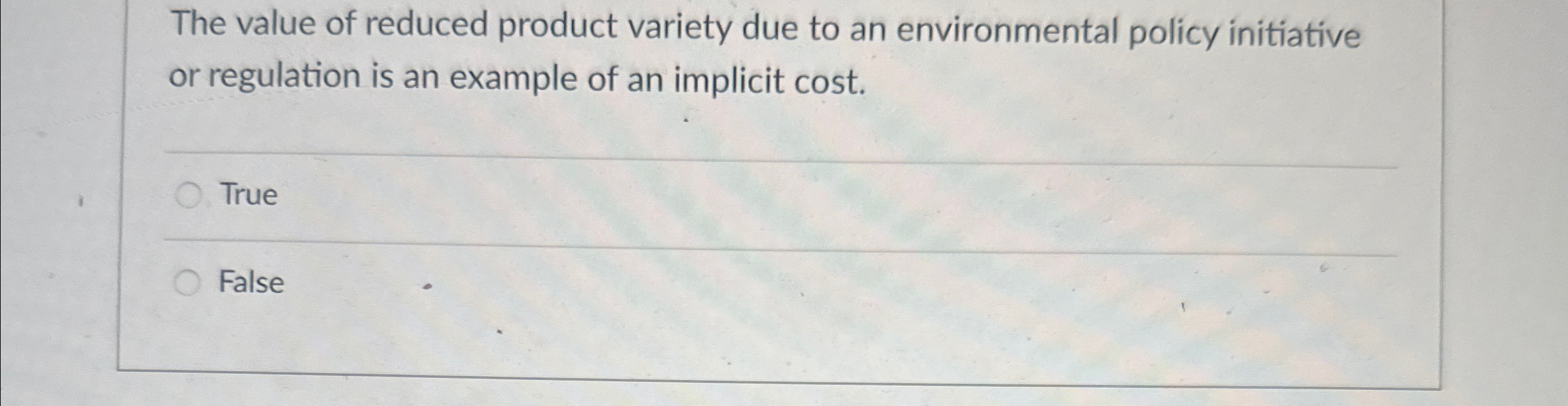 Solved The value of reduced product variety due to an | Chegg.com