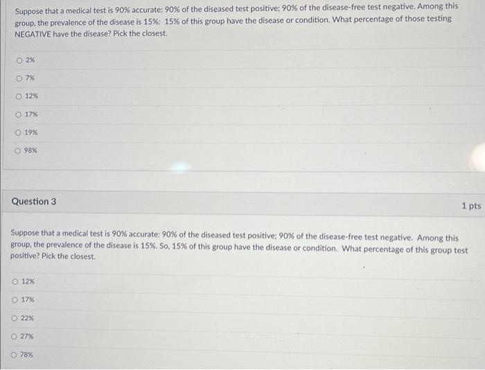 Solved Suppose that a medical test is 90% accurate: 90% of | Chegg.com