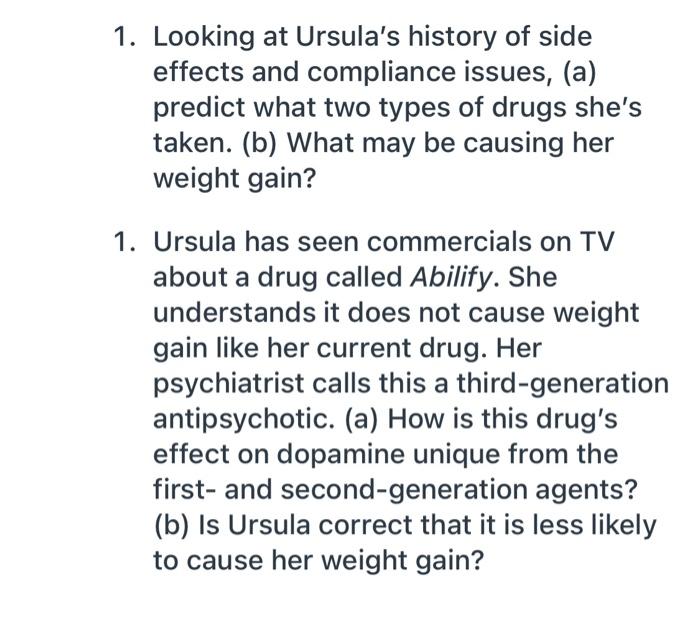 Solved Ursula has an organic brain disorder that causes | Chegg.com