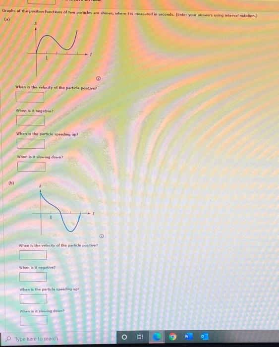 Solved Graphs of the position functions of the particles are | Chegg.com