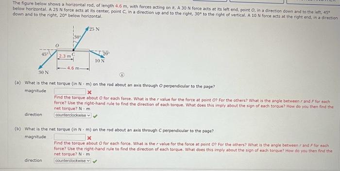 Solved The figure below shows a horizontal rod, of liength | Chegg.com