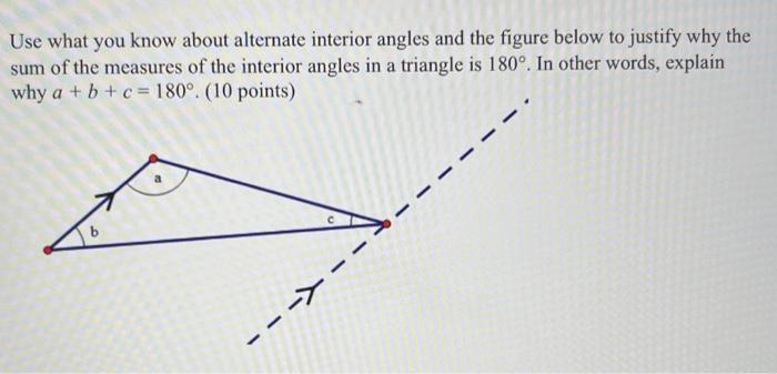 Solved Use what you know about alternate interior angles and | Chegg.com