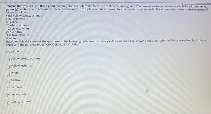 Solved Imagine that you set up a three-point mapping cross | Chegg.com