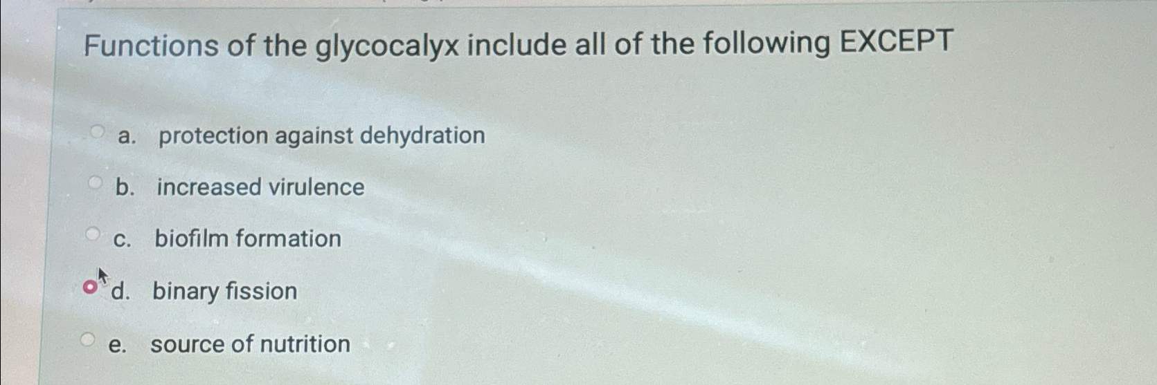 Solved Functions of the glycocalyx include all of the | Chegg.com