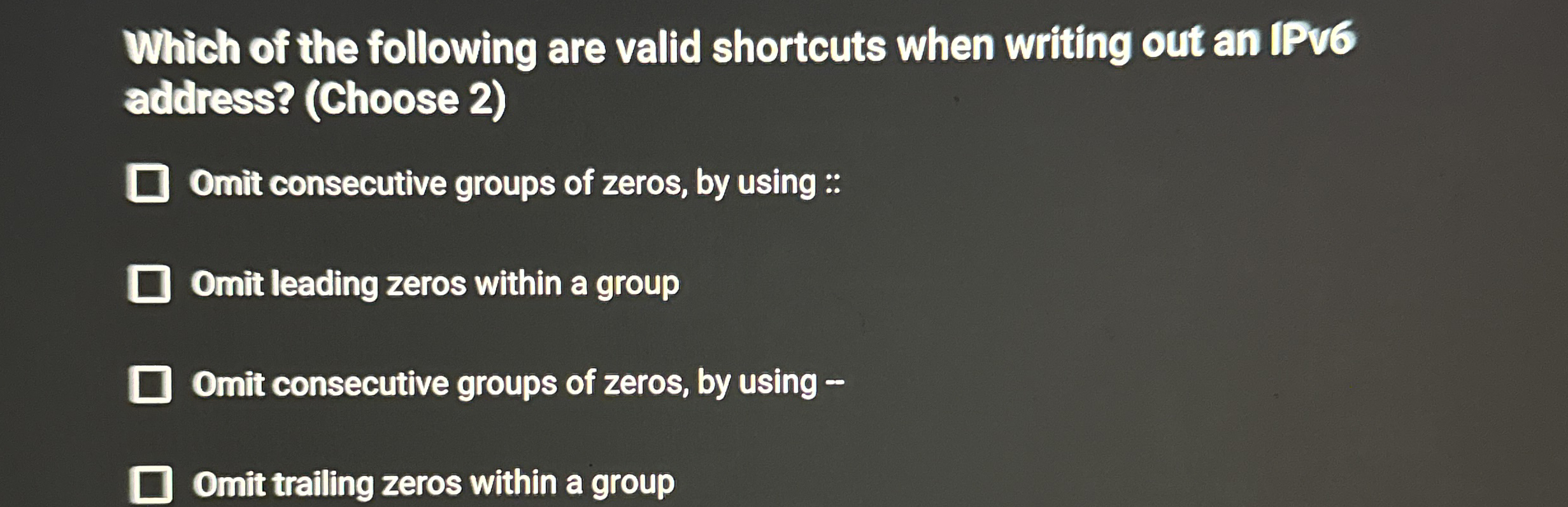 Solved Which of the following are valid shortcuts when | Chegg.com