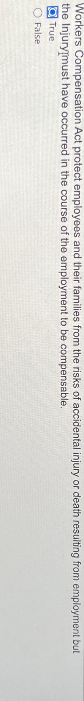 Solved Workers Compensation Act protect employees and their | Chegg.com