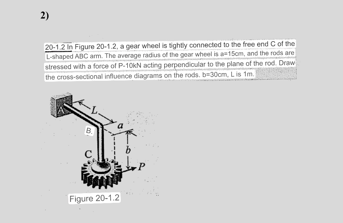 Solved In Figure 20-1.2, ﻿a gear wheel is tightly connected | Chegg.com