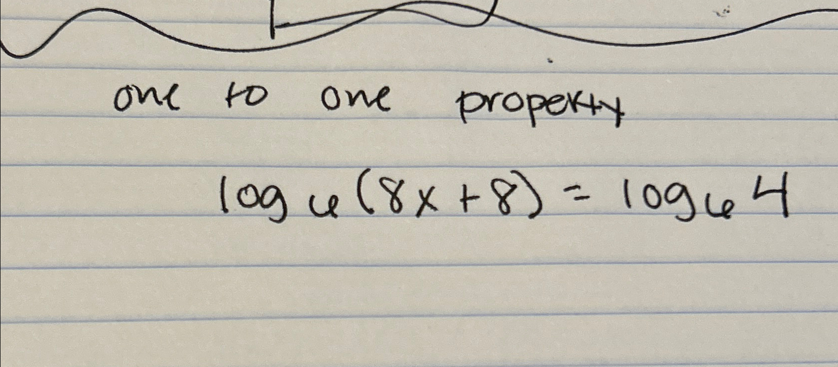 Solved one to one propertylog6(8x+8)=log64 | Chegg.com