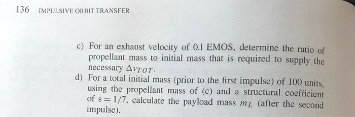 7.2 a) For an earth-Mars Hohmann transfer, calculate | Chegg.com
