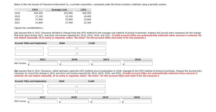 Solved (a) Assume that in 2021 Cheyenne decided to change | Chegg.com