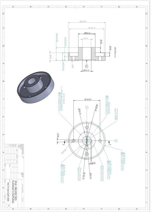 Solved aboratory 3: Applying GD\&T in Engineering Drawings | Chegg.com