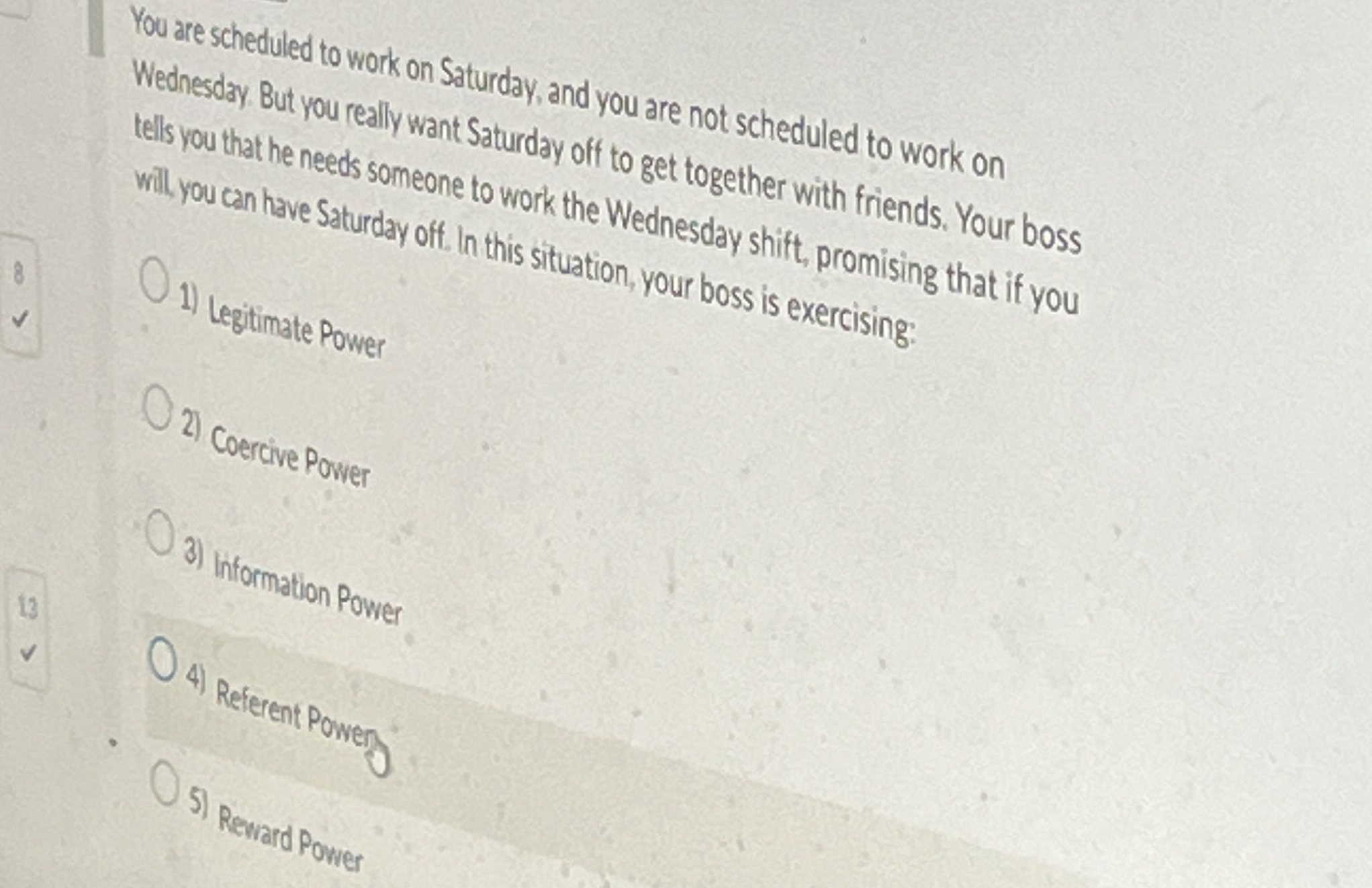Solved You are scheduled to work on Saturday, and you are | Chegg.com