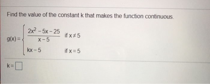 Solved Find the value of the constant k that makes the | Chegg.com