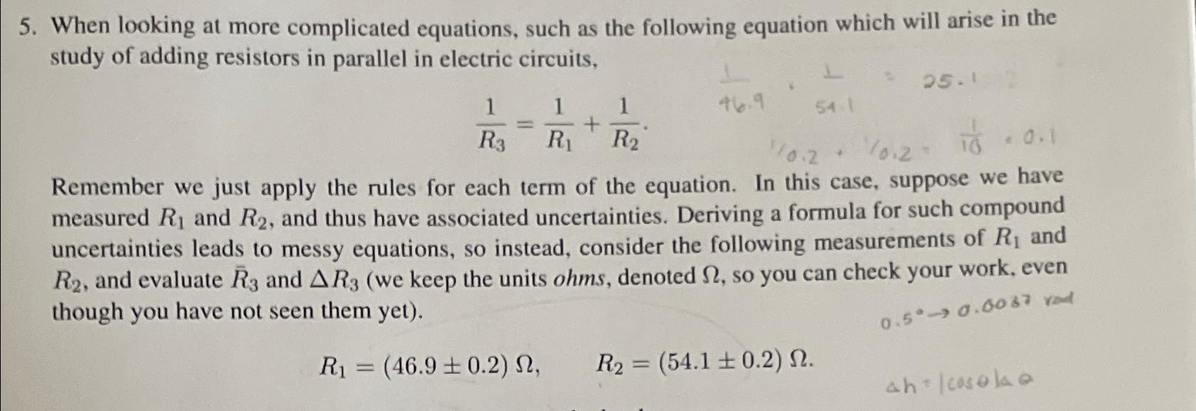 Solved When looking at more complicated equations, such as | Chegg.com