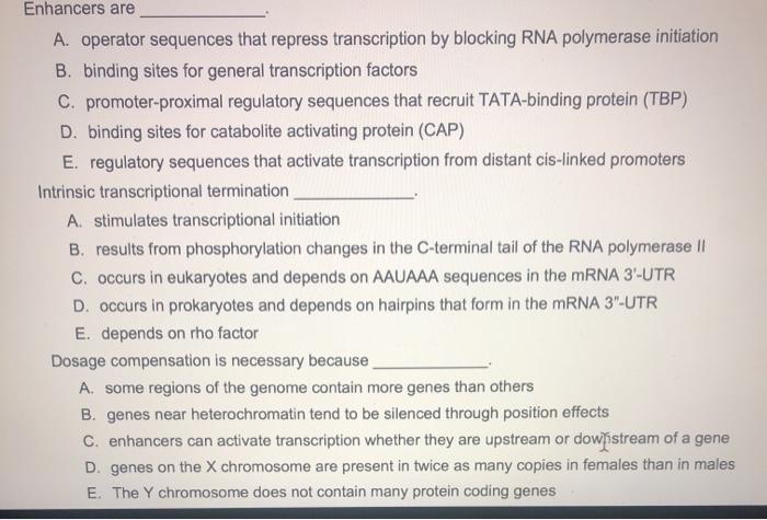 Solved The process of transcriptional attenuation that | Chegg.com
