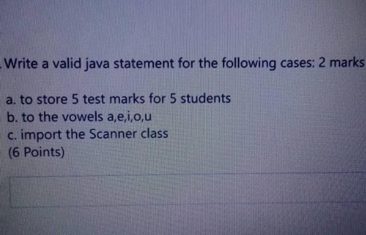 Solved 321 8. Write a valid 2-D array declaration to store | Chegg.com