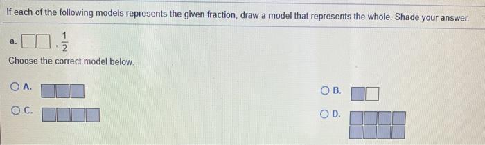 Solved If each of the following models represents the given | Chegg.com
