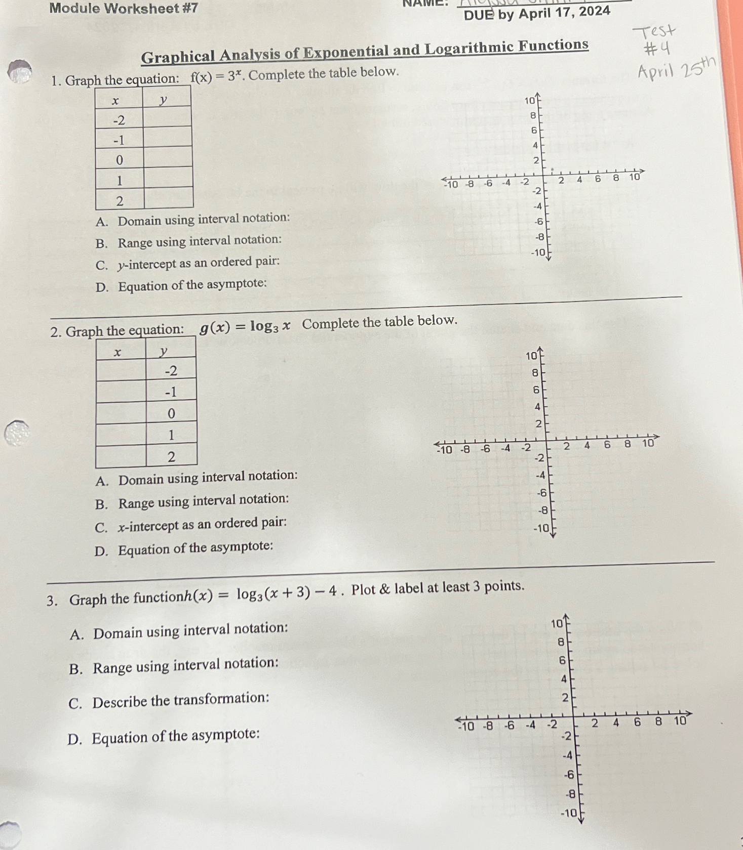 Solved Module Worksheet #7DUE by April 17, 2024Graphical | Chegg.com
