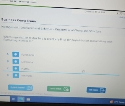 Solved OLOBEL SERvictsQuestion 49 ﻿of 120Business Comp | Chegg.com