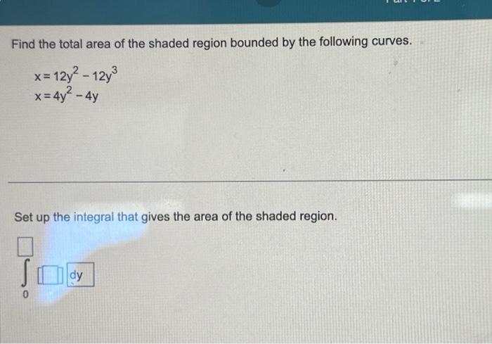 Solved Find the total area of the shaded region bounded by | Chegg.com