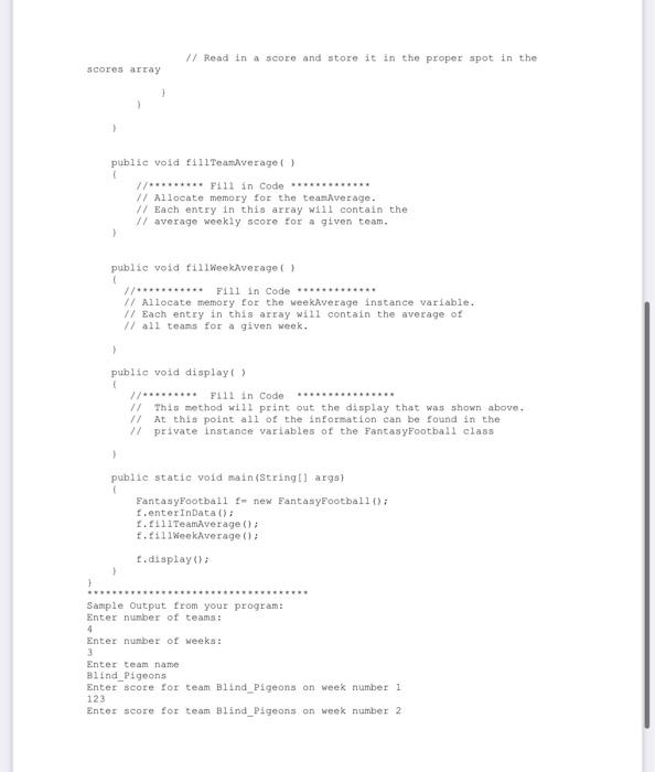 Solved Fantasy Football Problem This exercise is very | Chegg.com