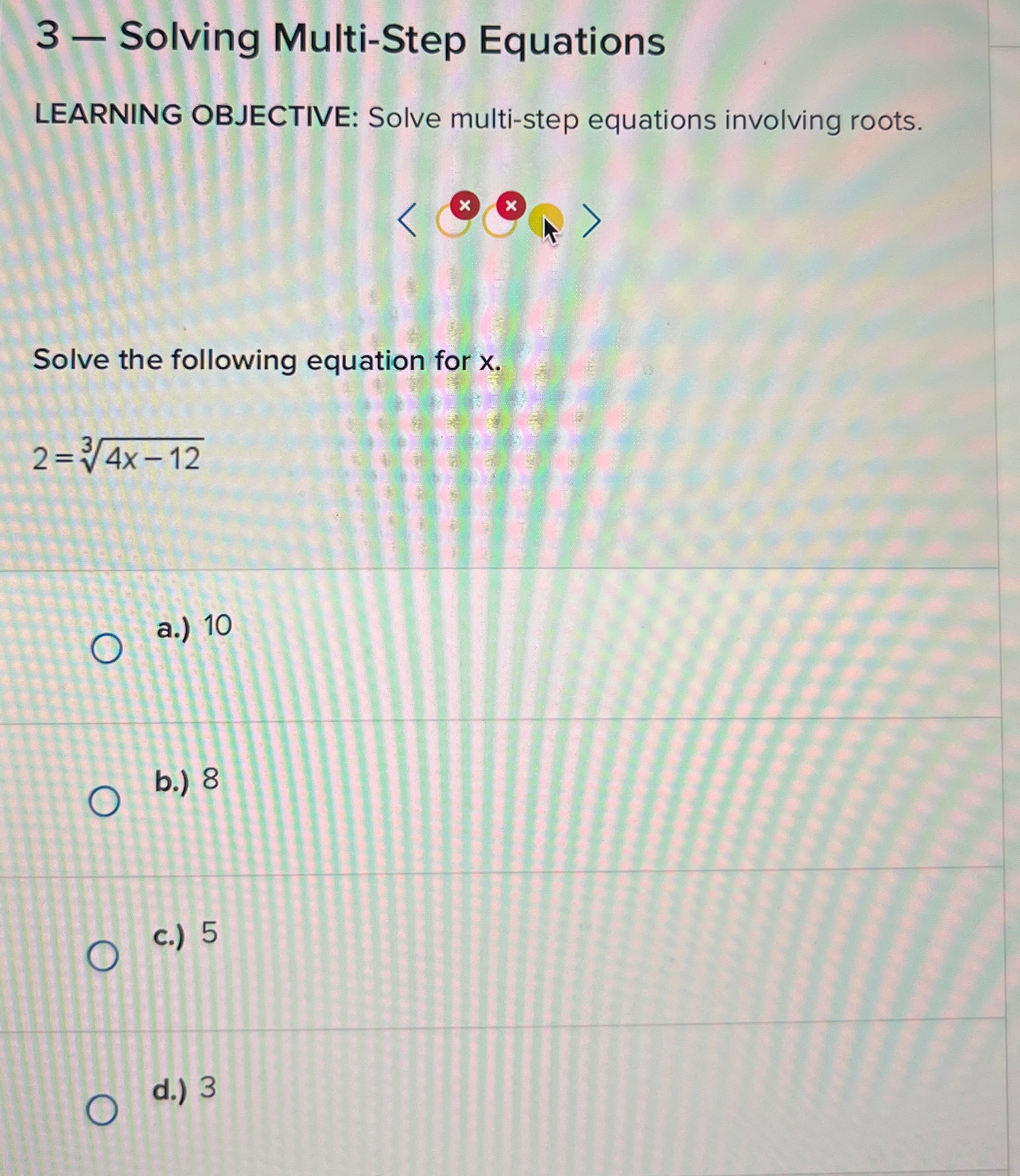 Solved 3-Solving Multi-Step EquationsLEARNING OBJECTIVE: | Chegg.com