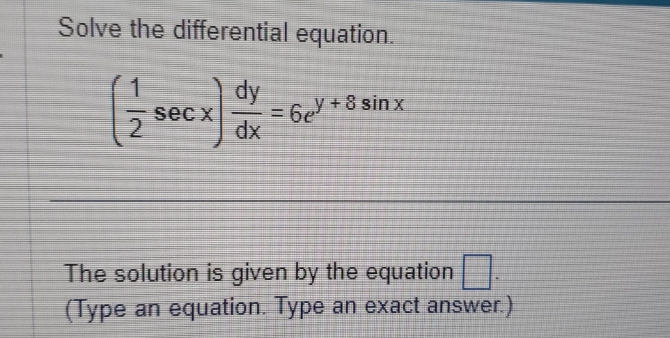 Solved Solve the differential | Chegg.com