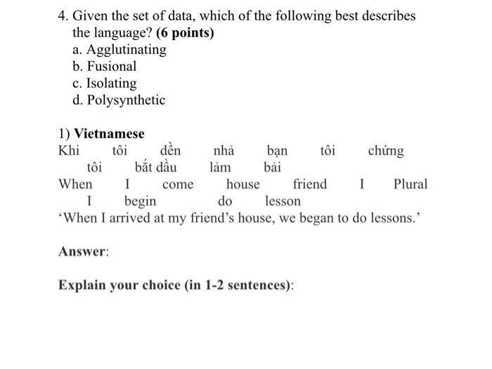 Solved 1. When it comes to phonology, many language | Chegg.com