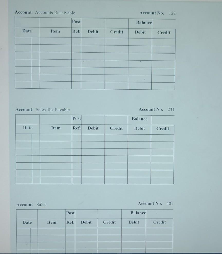 Solved From the following general journal transactions, post | Chegg.com
