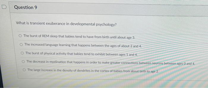 Solved Question 9 What is transient exuberance in | Chegg.com