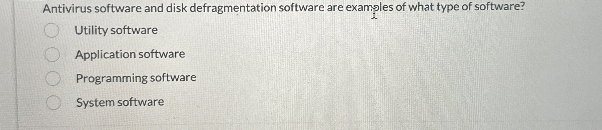 Solved Antivirus software and disk defragmentation software | Chegg.com
