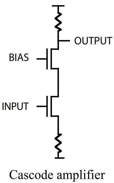 Solved ܚܪ OUTPUT BIAS INPUT Cascode amplifier | Chegg.com